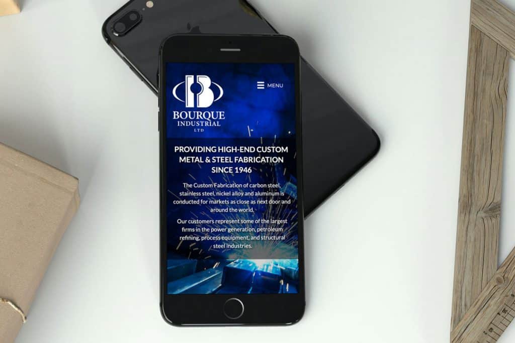 Website Design | Bourque Industrial | Saint John - The Pridham Group